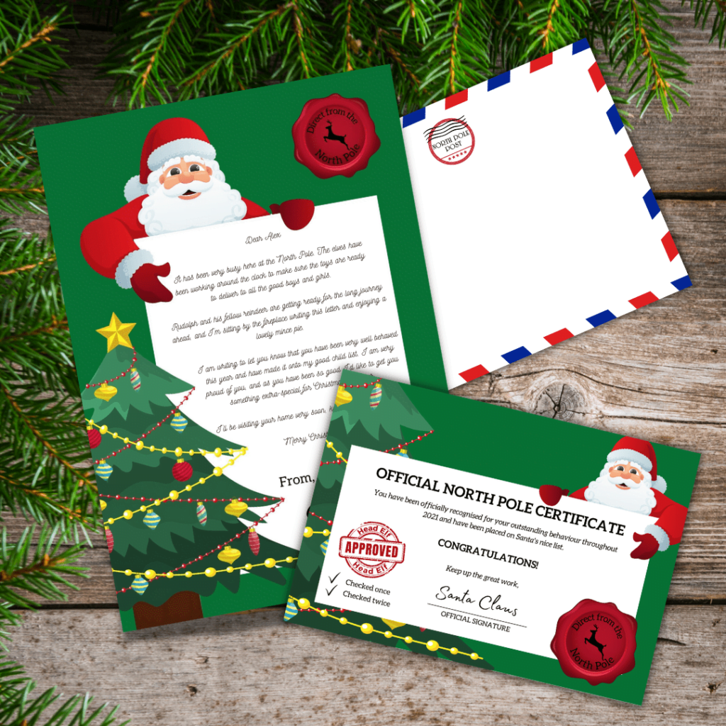Personalised Santa Letter & Certificate - Real Santa Letters