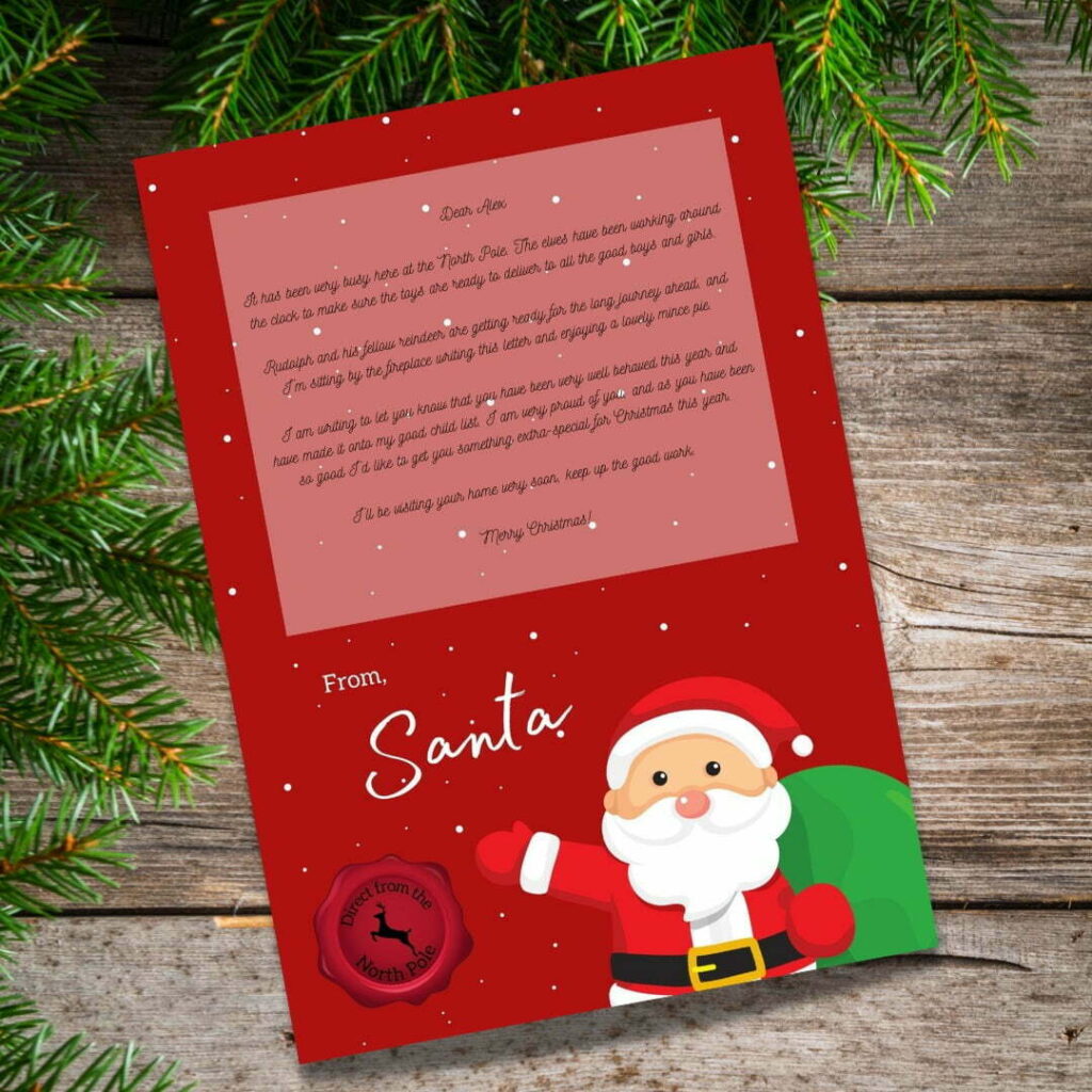 Personalised Santa Letter & Certificate - Real Santa Letters