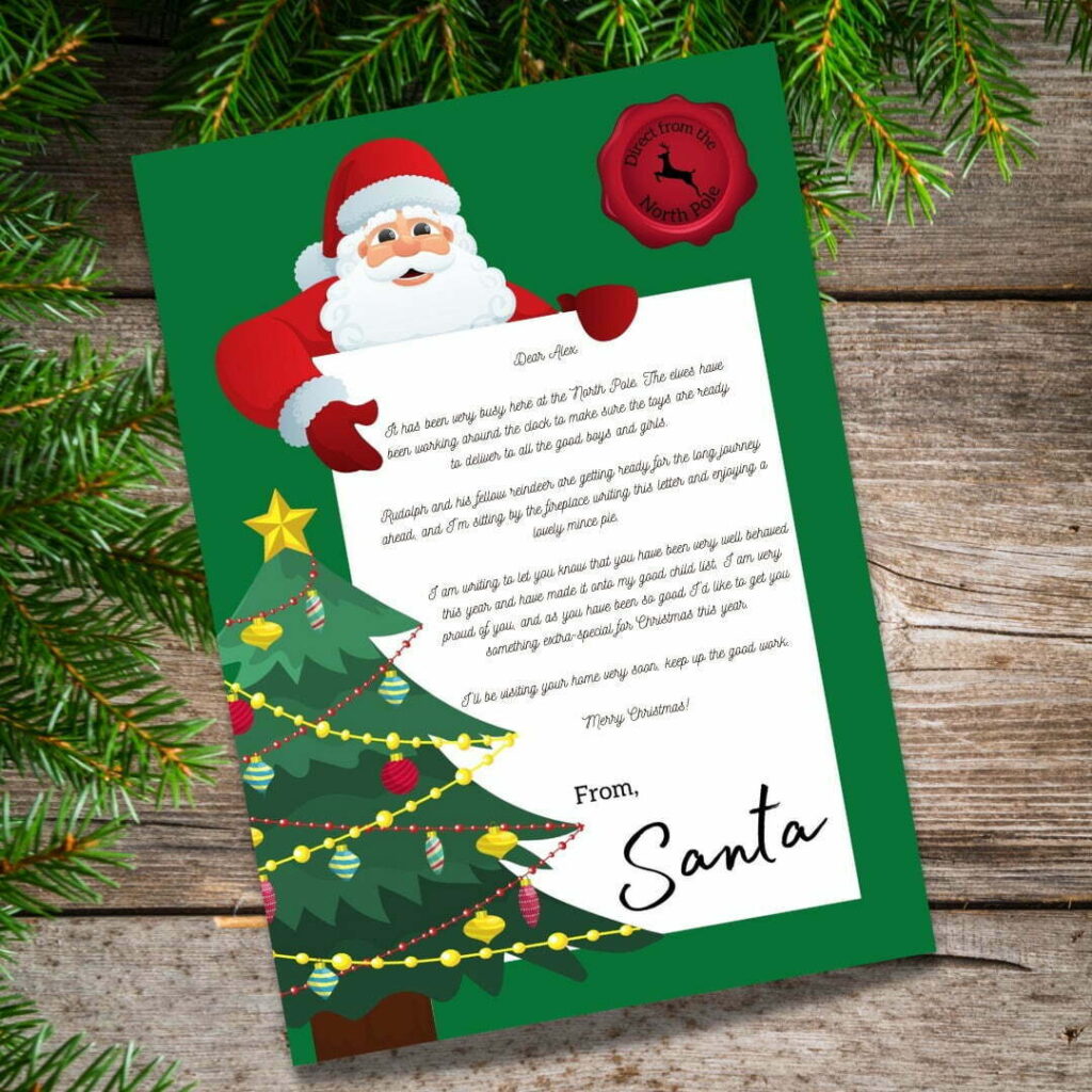 Personalised Santa Letter & Certificate - Real Santa Letters